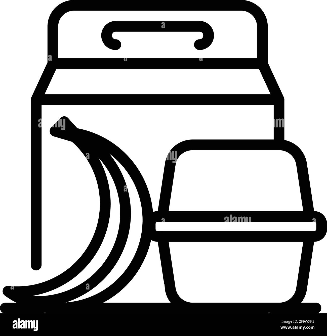 Fruit snack icon. Outline Fruit snack vector icon for web design ...