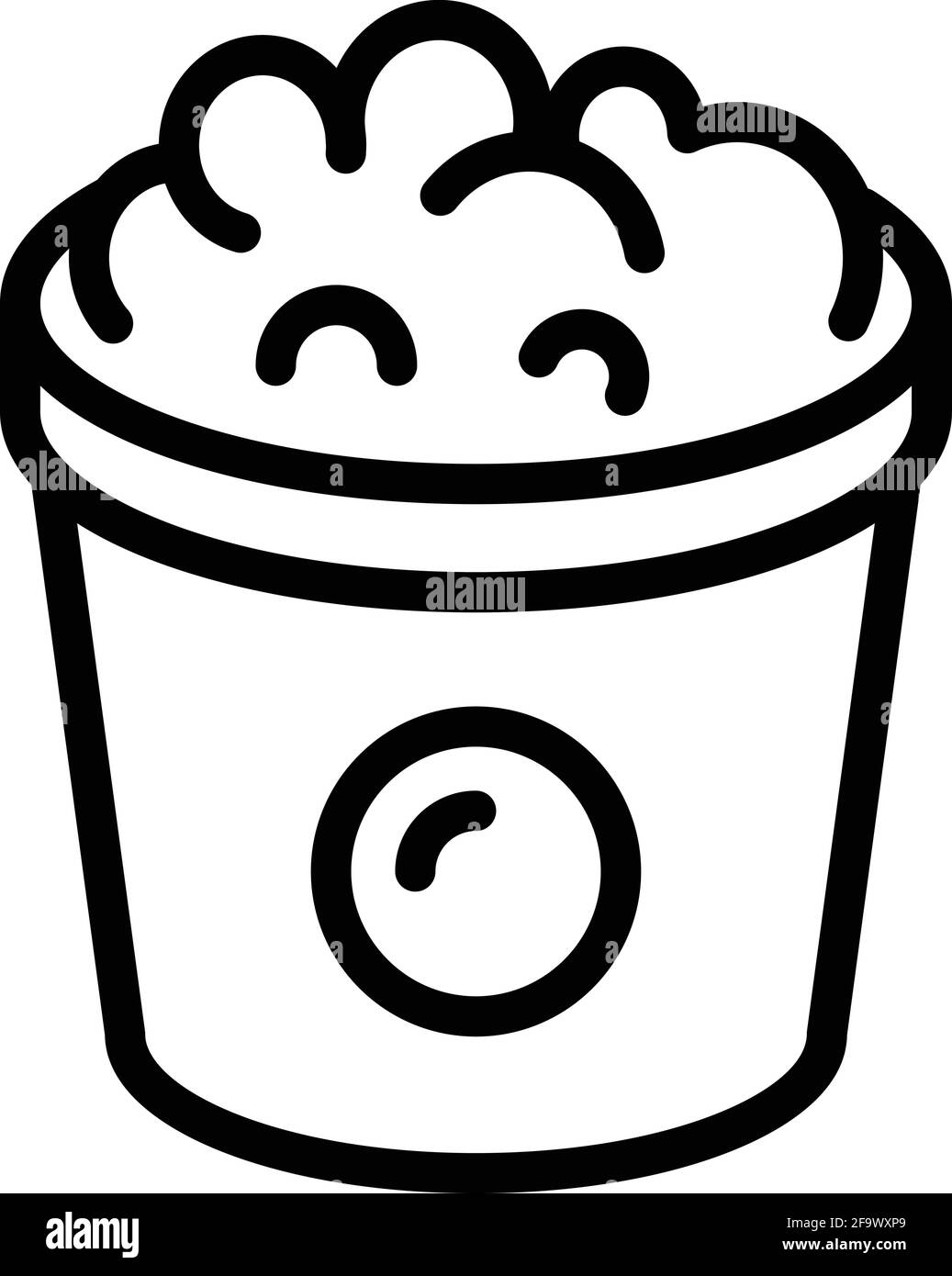 Popcorn box icon. Outline Popcorn box vector icon for web design ...