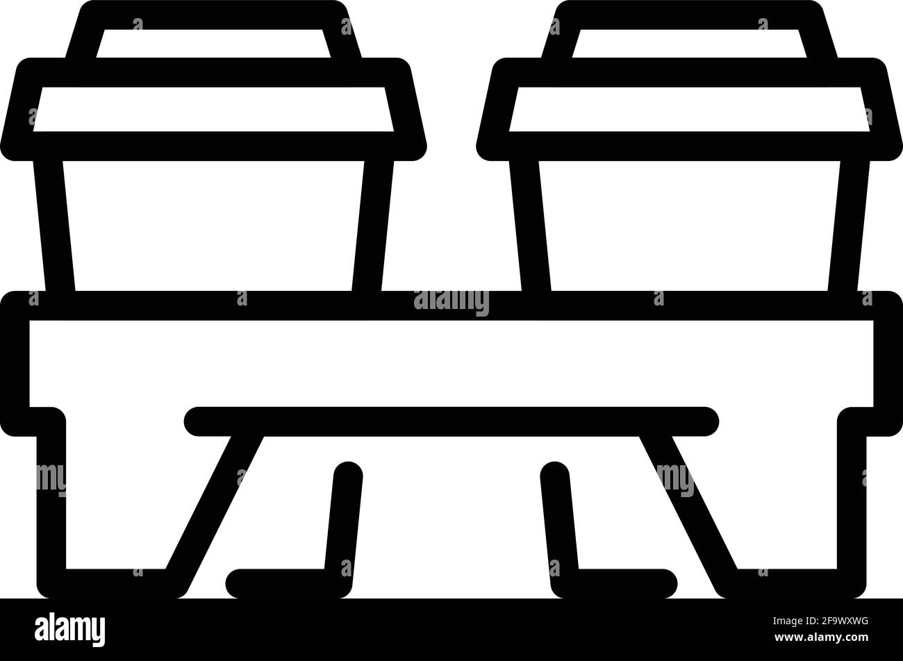 Takeout drinks icon. Outline Takeout drinks vector icon for web design ...