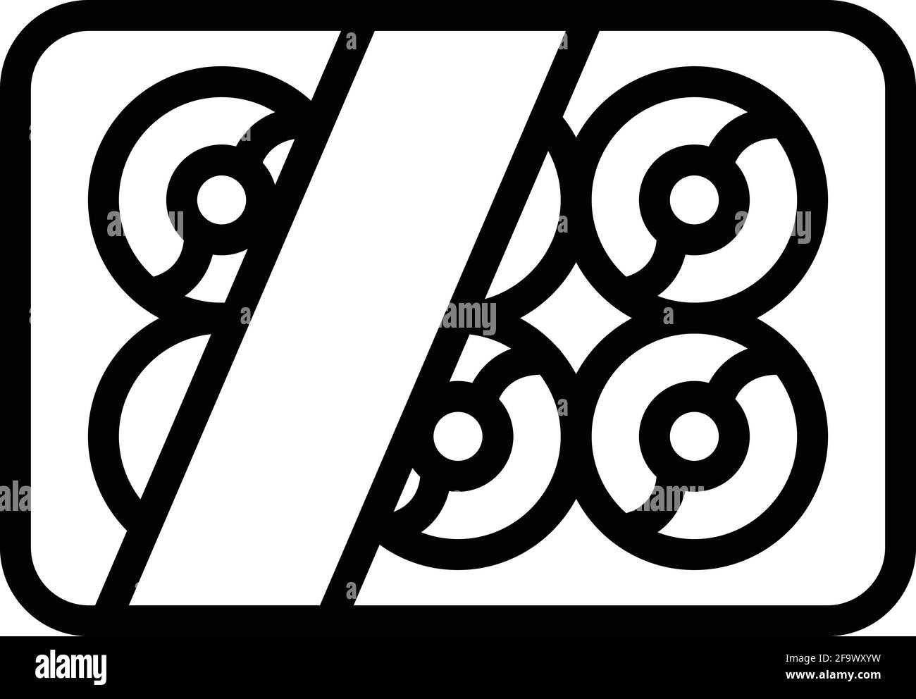 Sushi box icon. Outline Sushi box vector icon for web design isolated ...