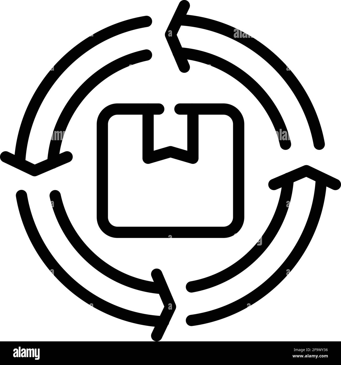 Return parcel icon. Outline Return parcel vector icon for web design ... Return parcel icon. Outline Return parcel vector icon for web design ...