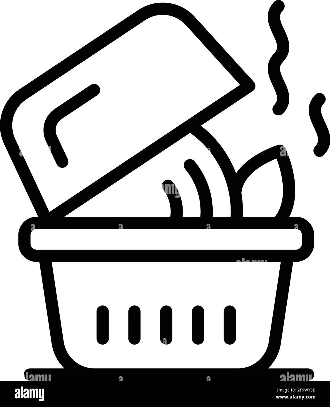 Snack food pack icon. Outline Snack food pack vector icon for web ...