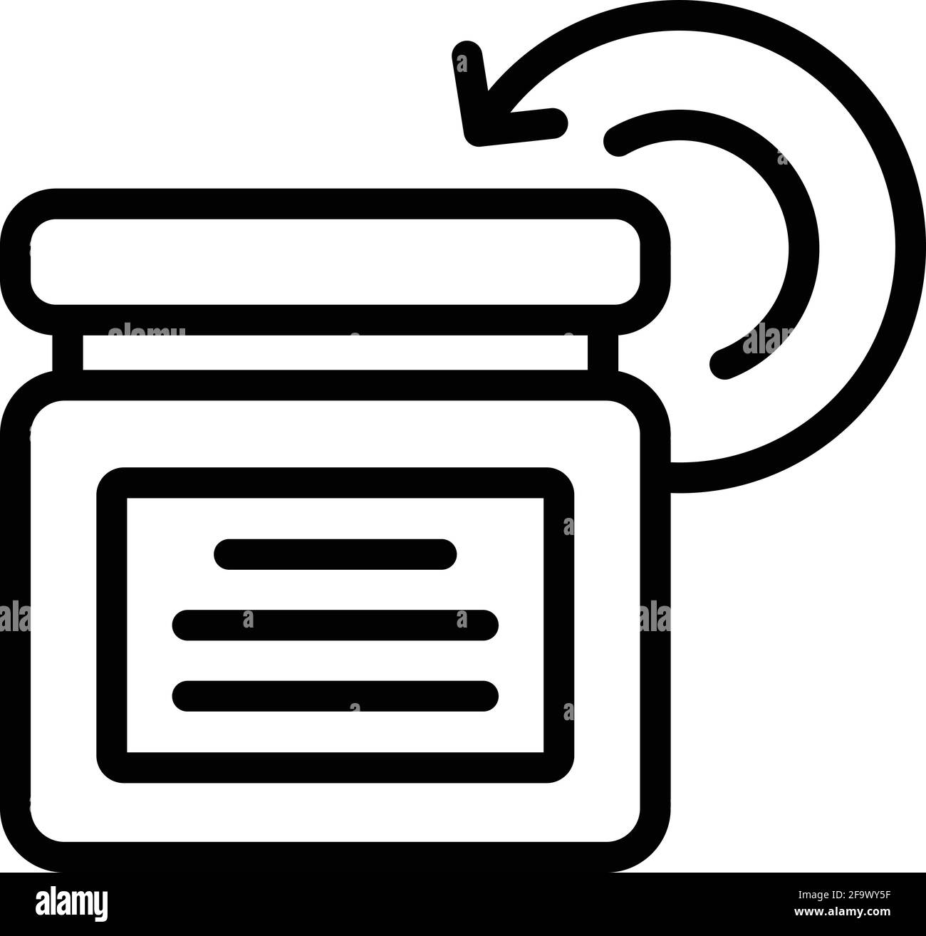 Replace product icon. Outline Replace product vector icon for web ...