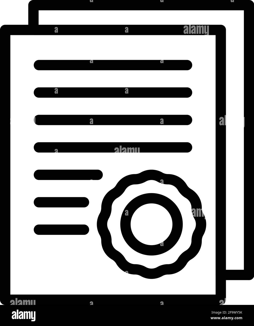 Guarantee product icon. Outline Guarantee product vector icon for web ...