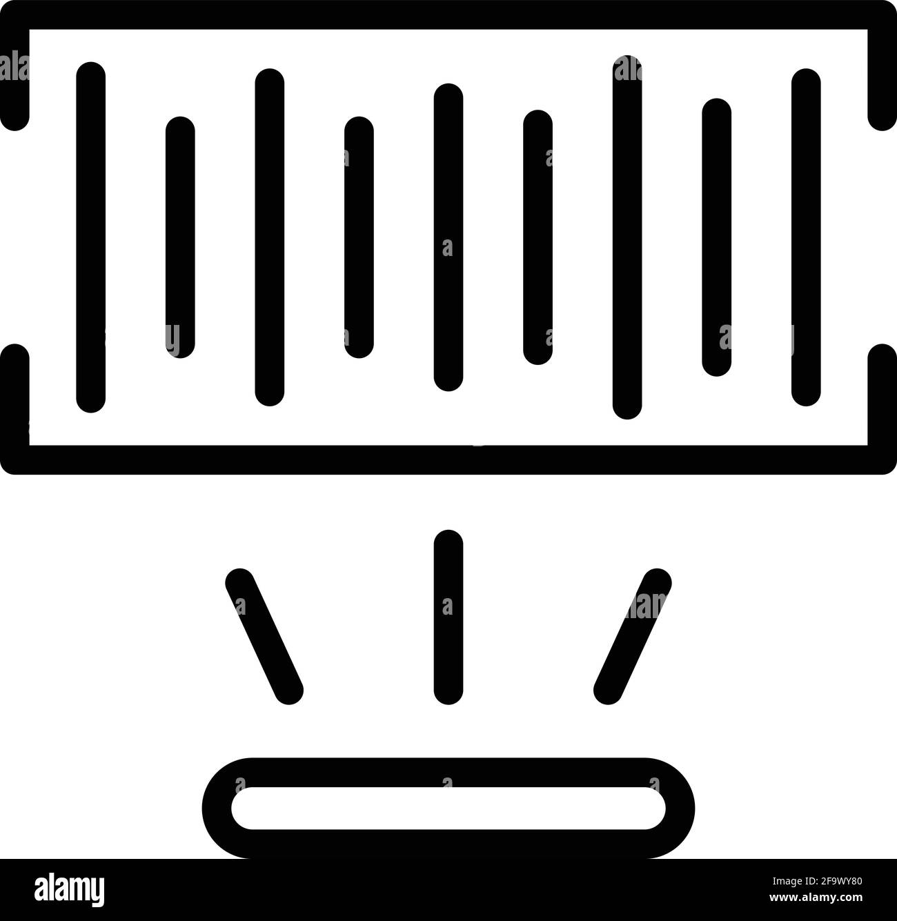 Easy return icon. Outline Easy return vector icon for web design ...