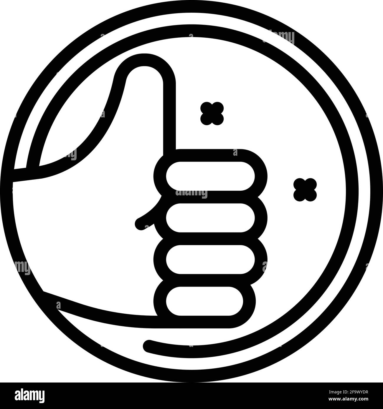 Customer like icon. Outline Customer like vector icon for web design ...