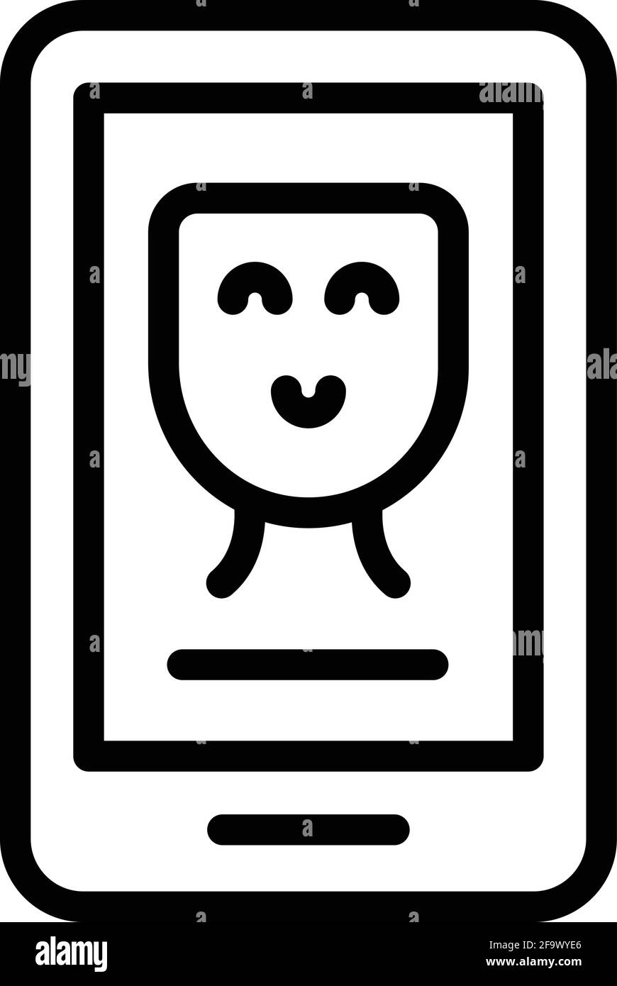 Online consumer icon. Outline Online consumer vector icon for web ...