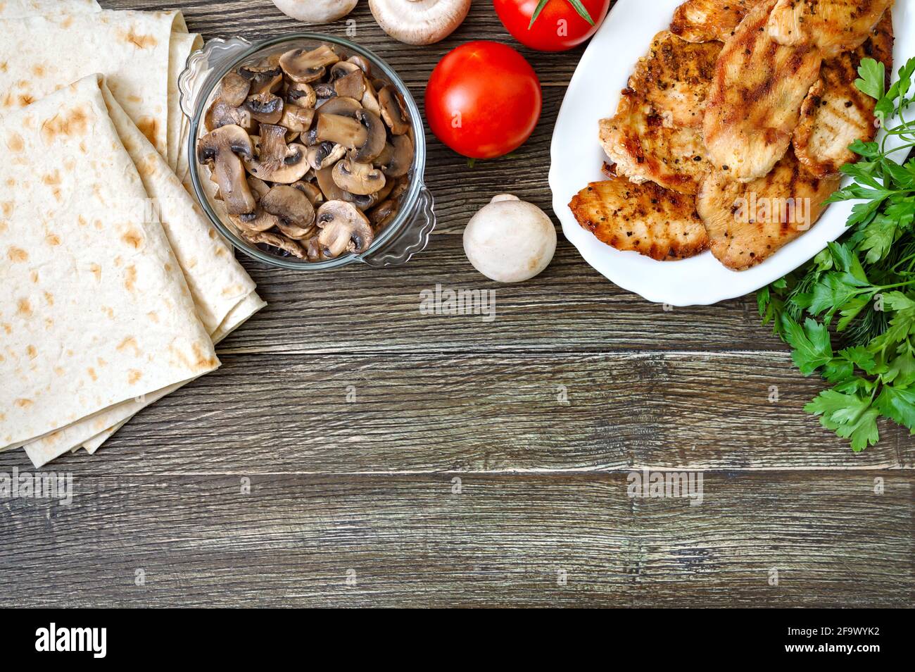 Shawarma ingredients hi-res stock photography and images - Alamy