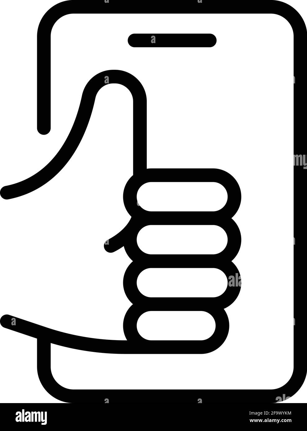 Positive feedback icon. Outline Positive feedback vector icon for web ...