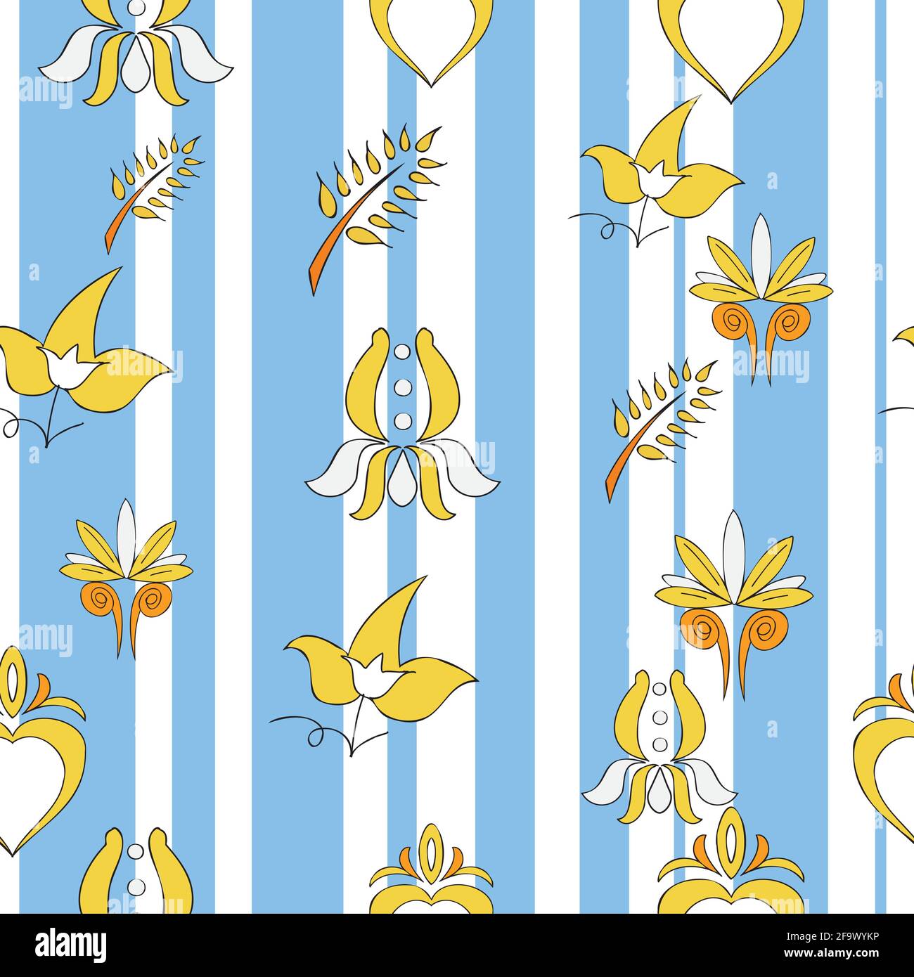 Vector bright blue breton stripes background Brittany celtic, Breton ...