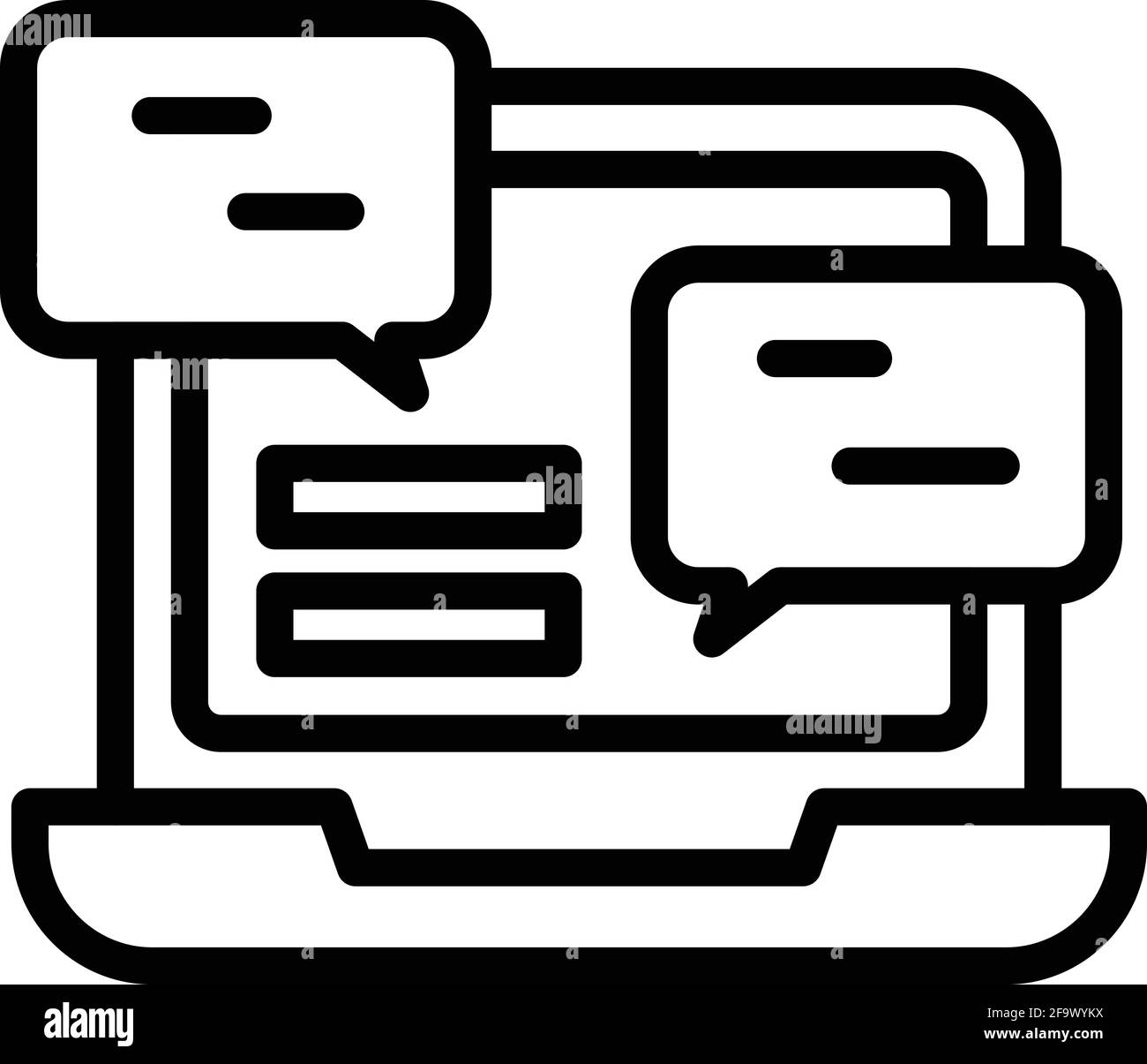 Consumer network icon. Outline Consumer network vector icon for web ...