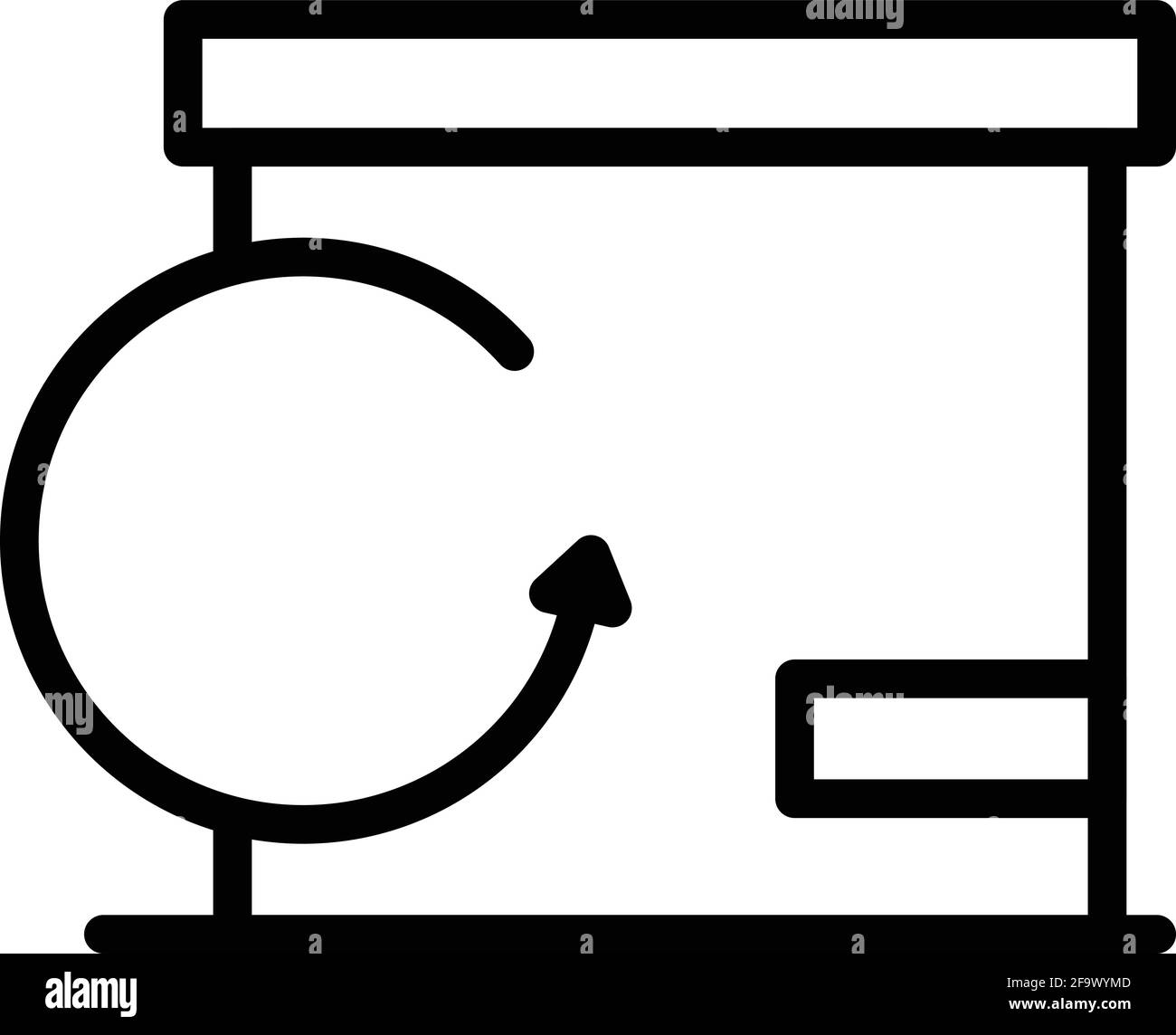 Return product icon. Outline Return product vector icon for web design ...