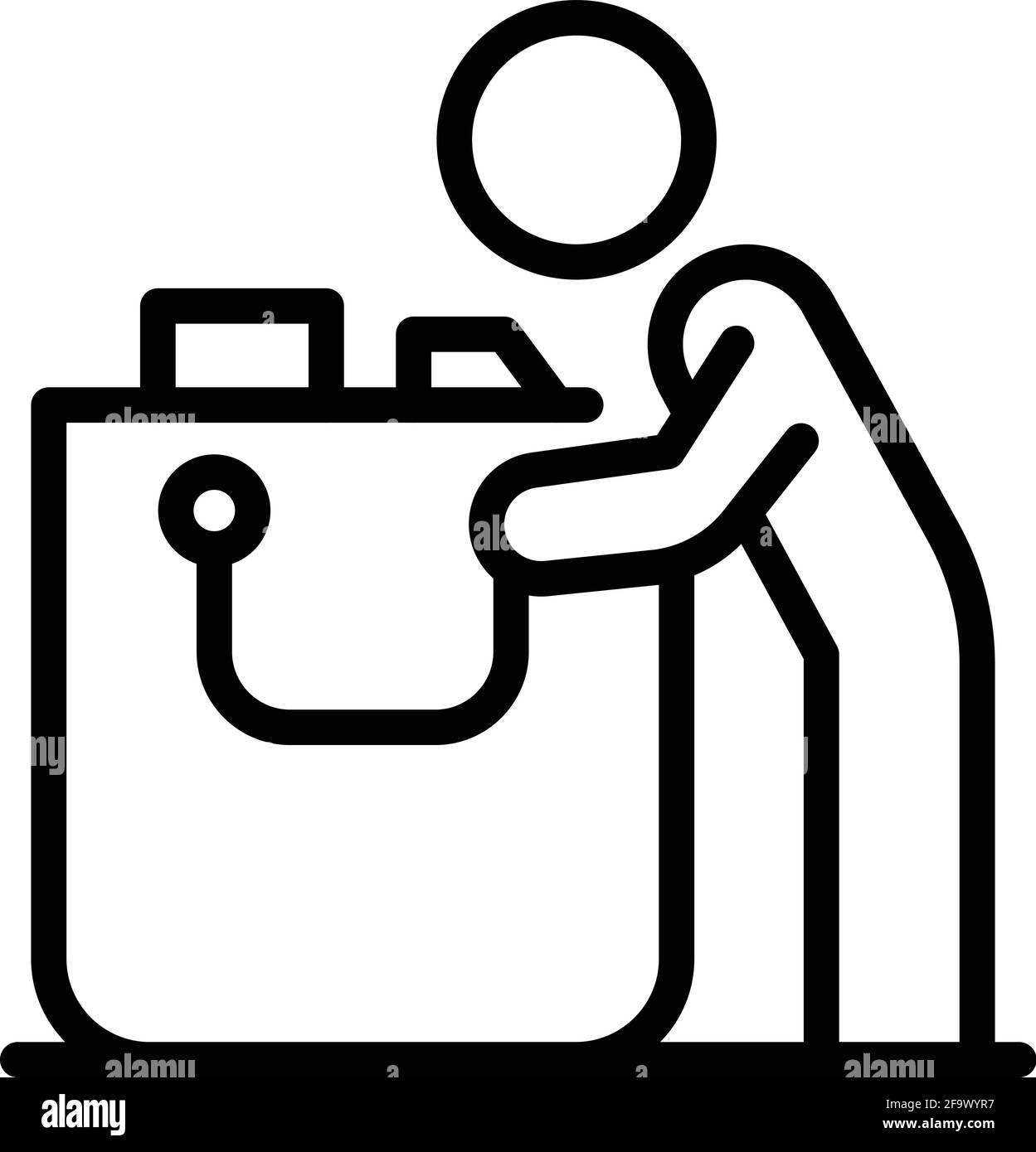 Consumer behavior icon. Outline Consumer behavior vector icon for web ...