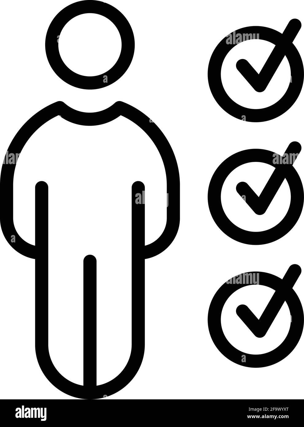 Student profile icon. Outline Student profile vector icon for web ...