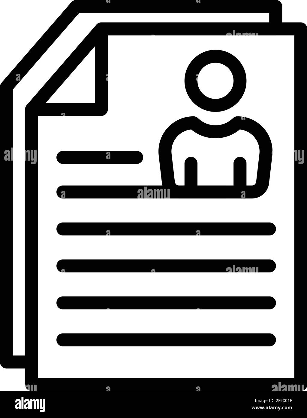 Student data icon. Outline Student data vector icon for web design ...