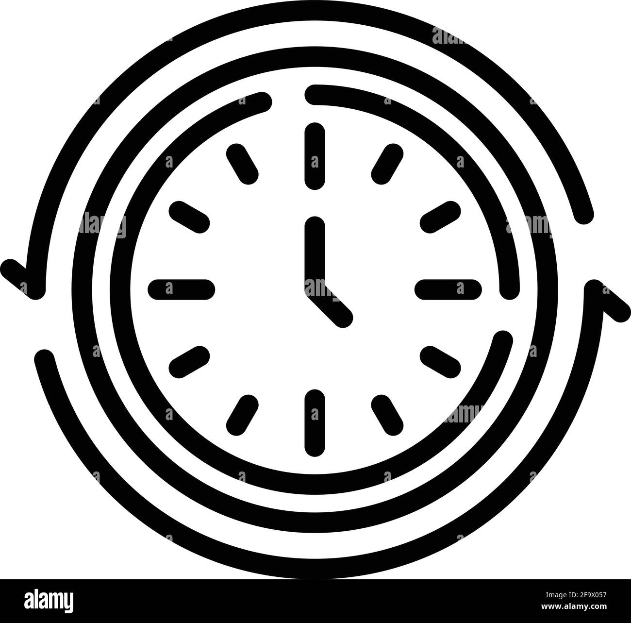 Learning time icon. Outline Learning time vector icon for web design ...
