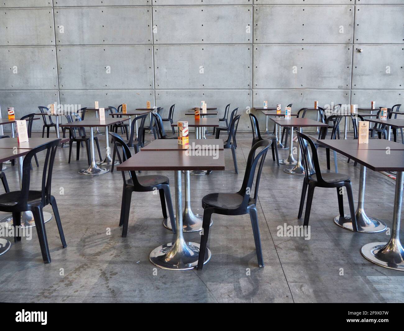 Empty School Lunch Table