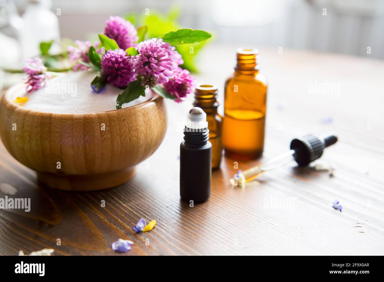 Alternative medicine, healing herbs oils, bath salts, herbal ...