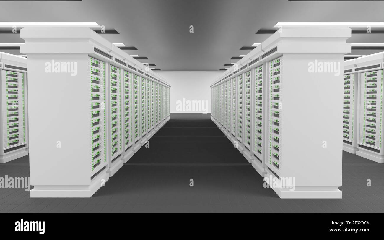 Data center interior Stock Photo - Alamy