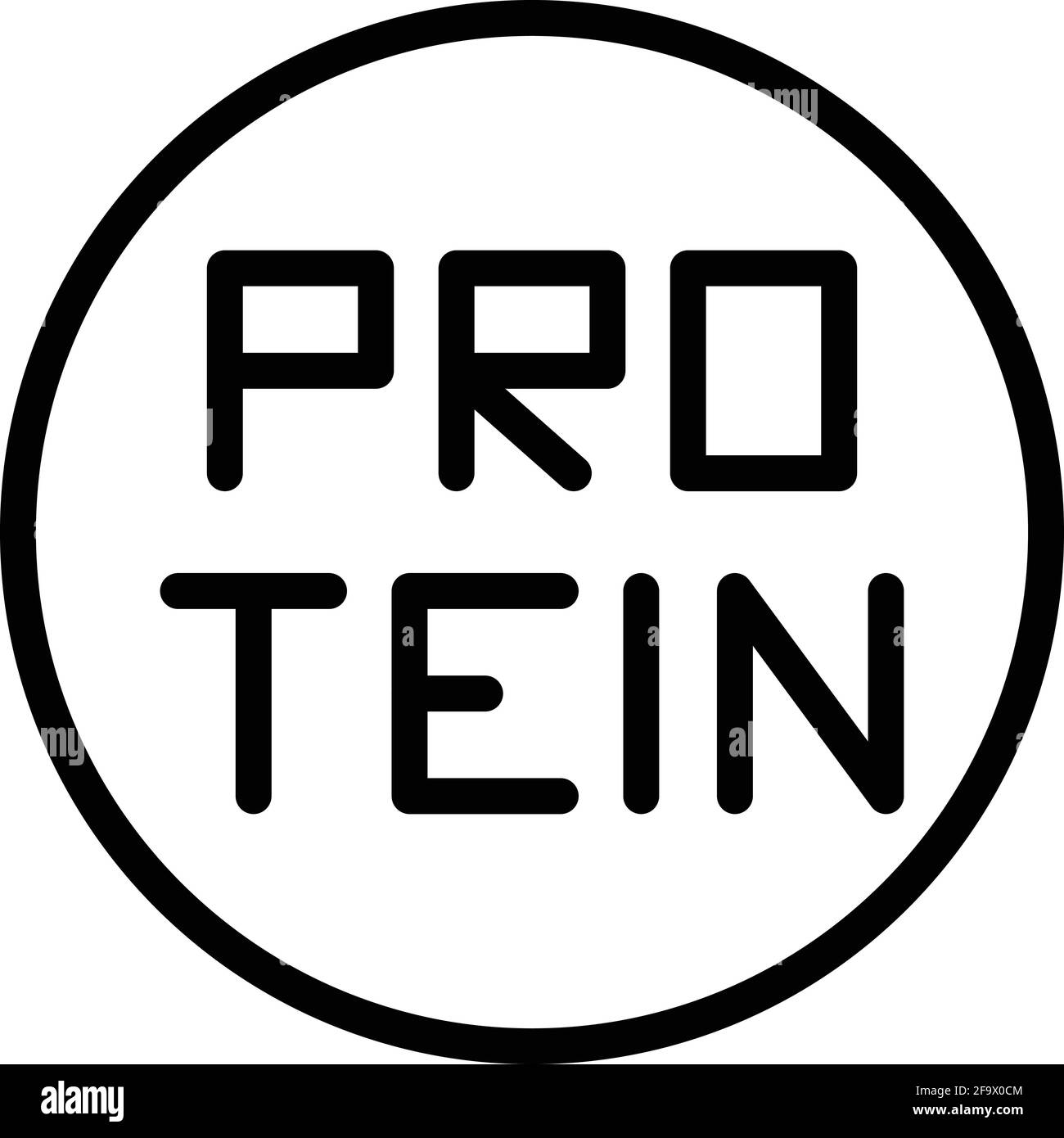 Protein complex icon. Outline Protein complex vector icon for web ...