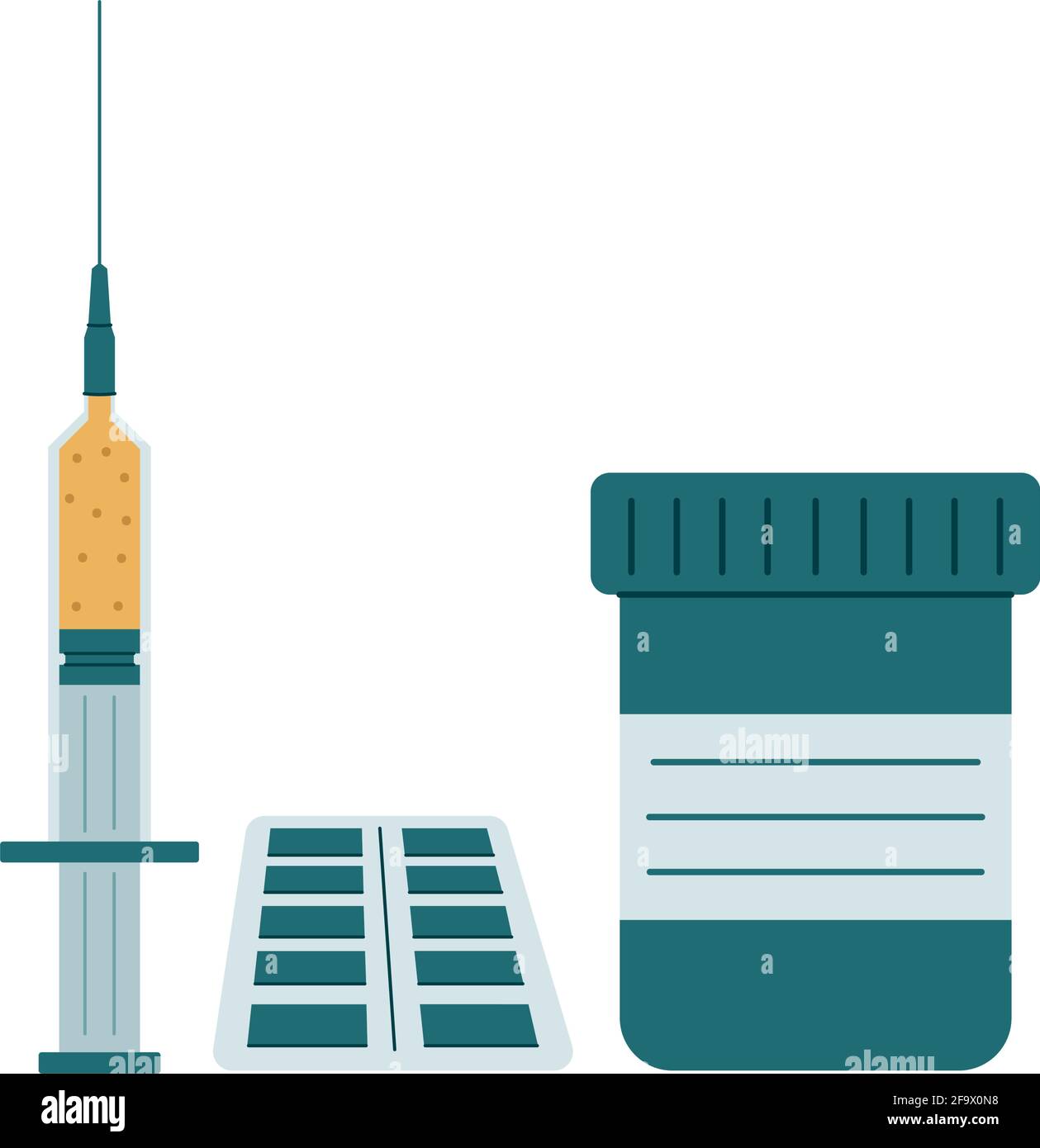 Syringe and pills. Medicines vector illustration Stock Vector Image ...