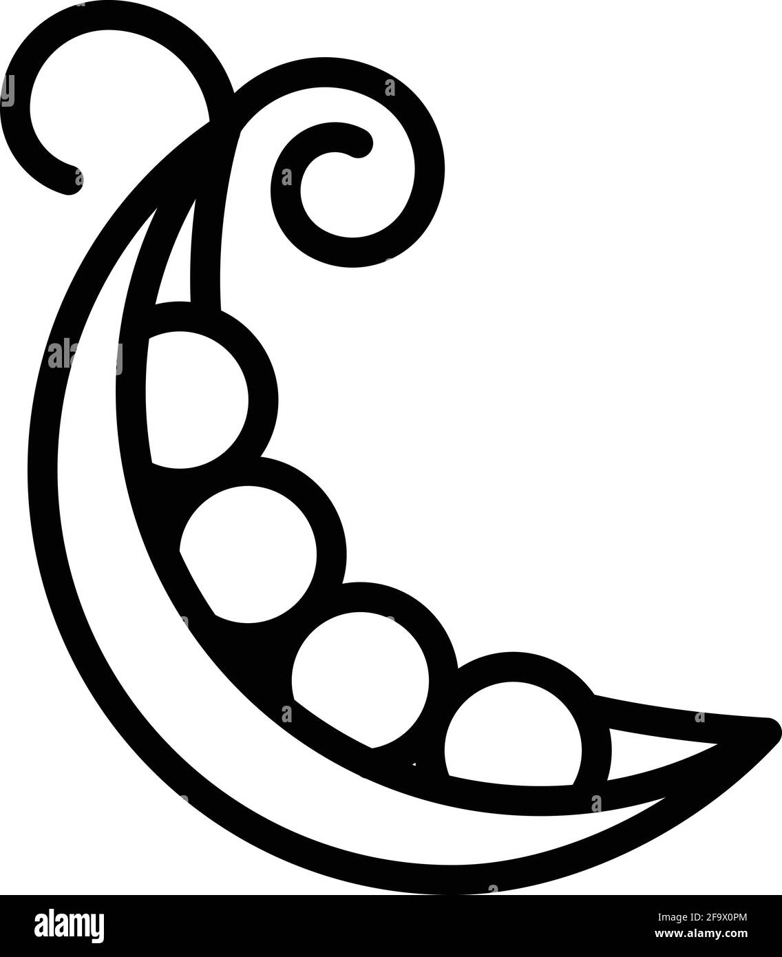 Peas protein icon. Outline Peas protein vector icon for web design ...