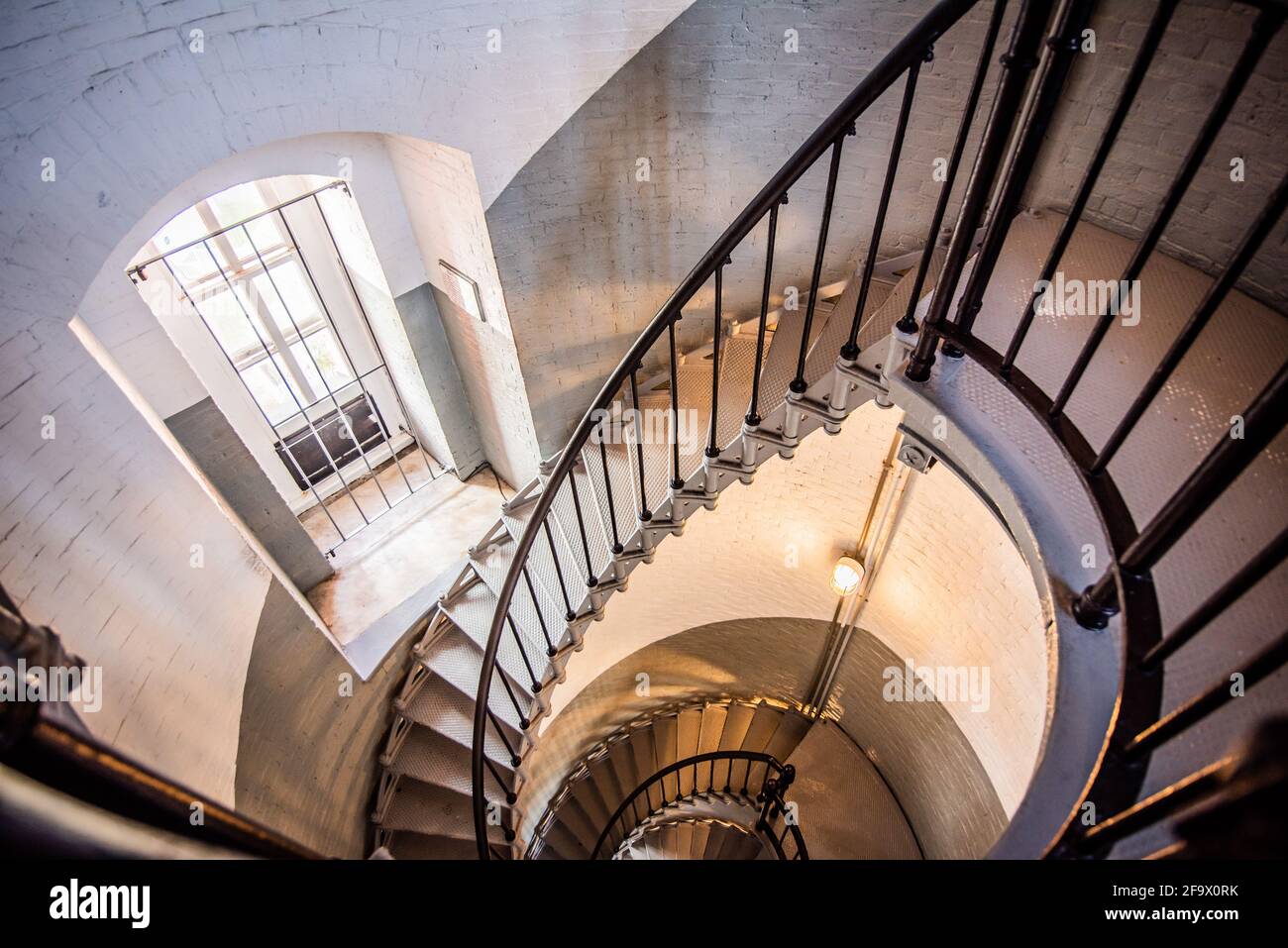 Spiral staircase inside a building Stock Photo - Alamy