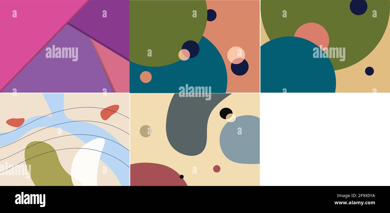 pastel Circle and abstrat shape background vector Stock Vector Image ...