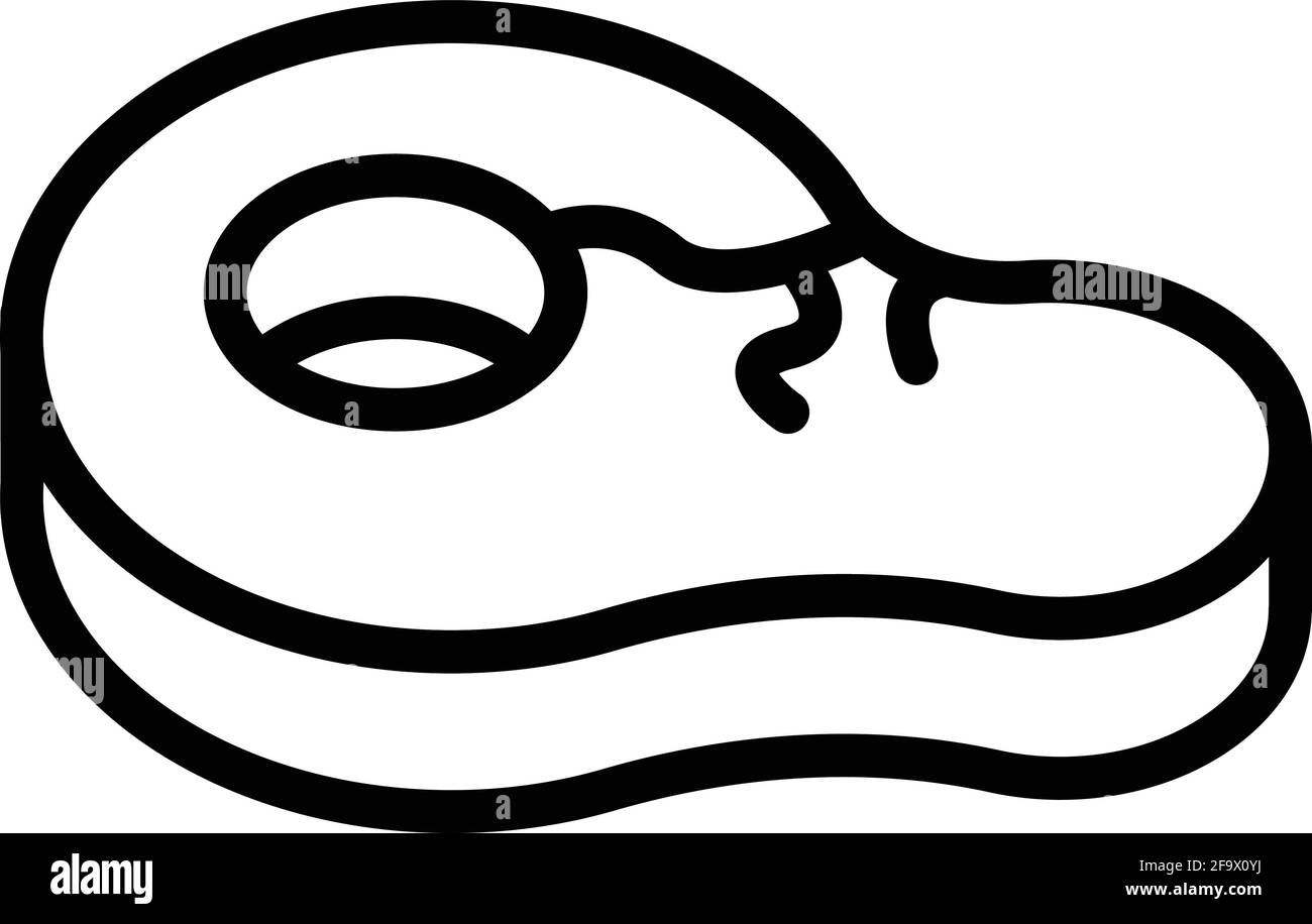 Pork protein icon. Outline Pork protein vector icon for web design ...