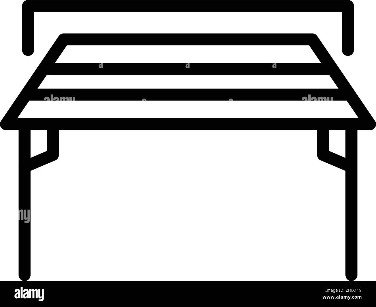Garage smart gate icon. Outline Garage smart gate vector icon for web ...