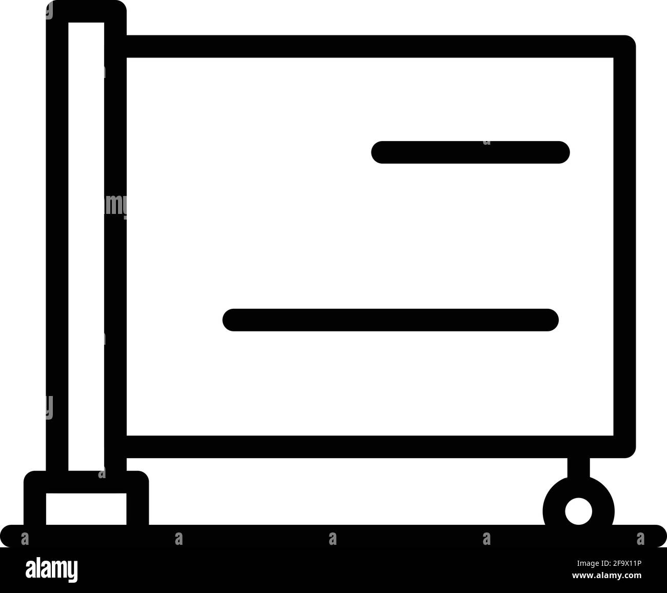 Home smart gate icon. Outline Home smart gate vector icon for web ...