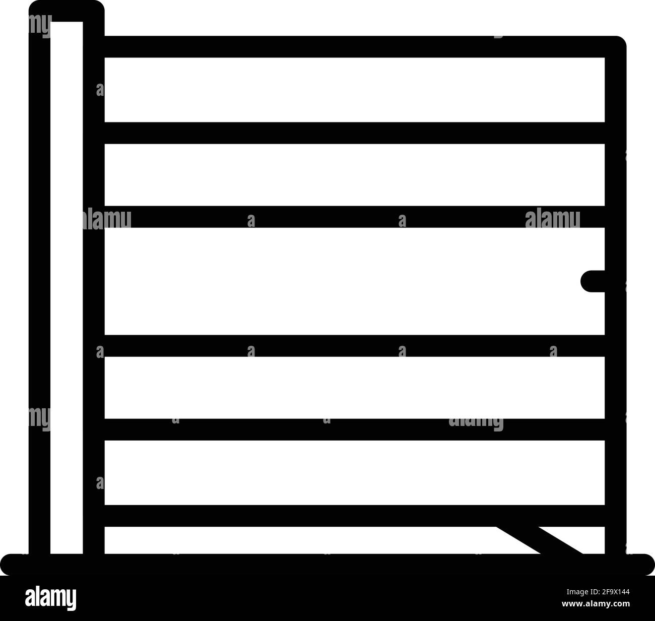 Automatic gate icon. Outline Automatic gate vector icon for web design ...