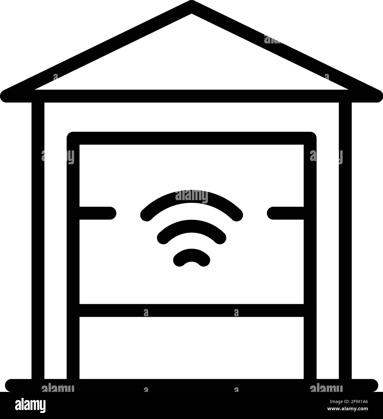 Smart house icon. Outline Smart house vector icon for web design ...