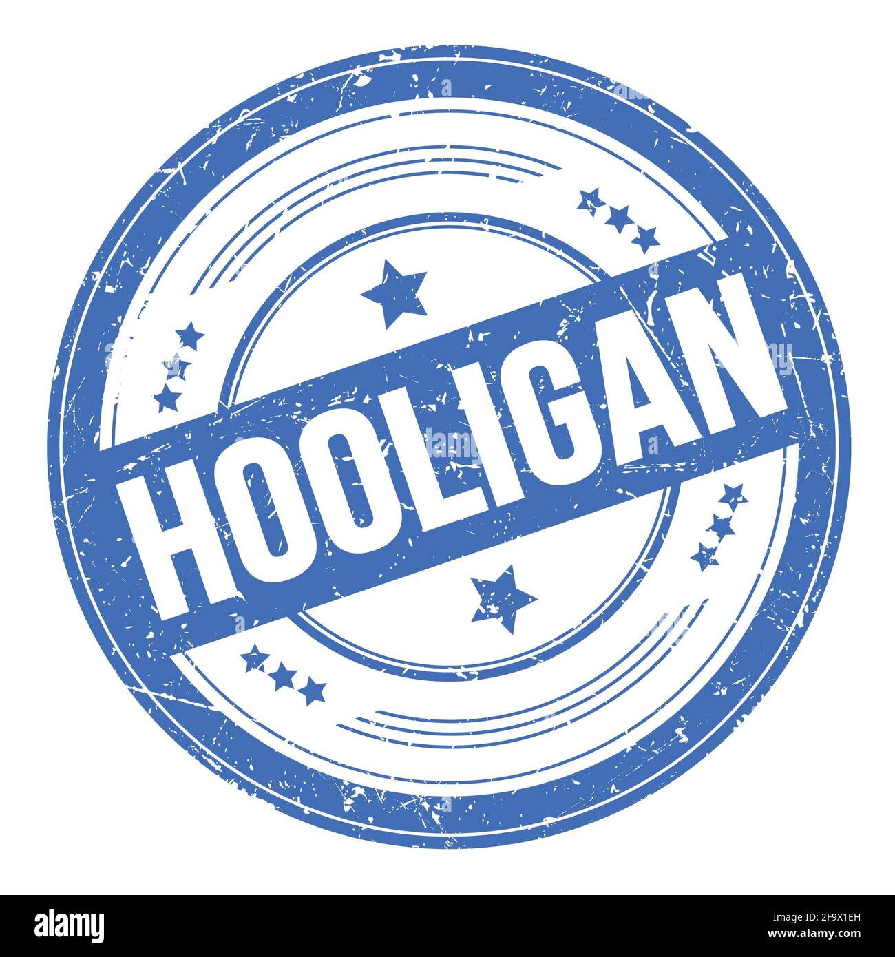 Blue Hooligan Logo Icon Hooligan Textile Gloves Blue FREE UK