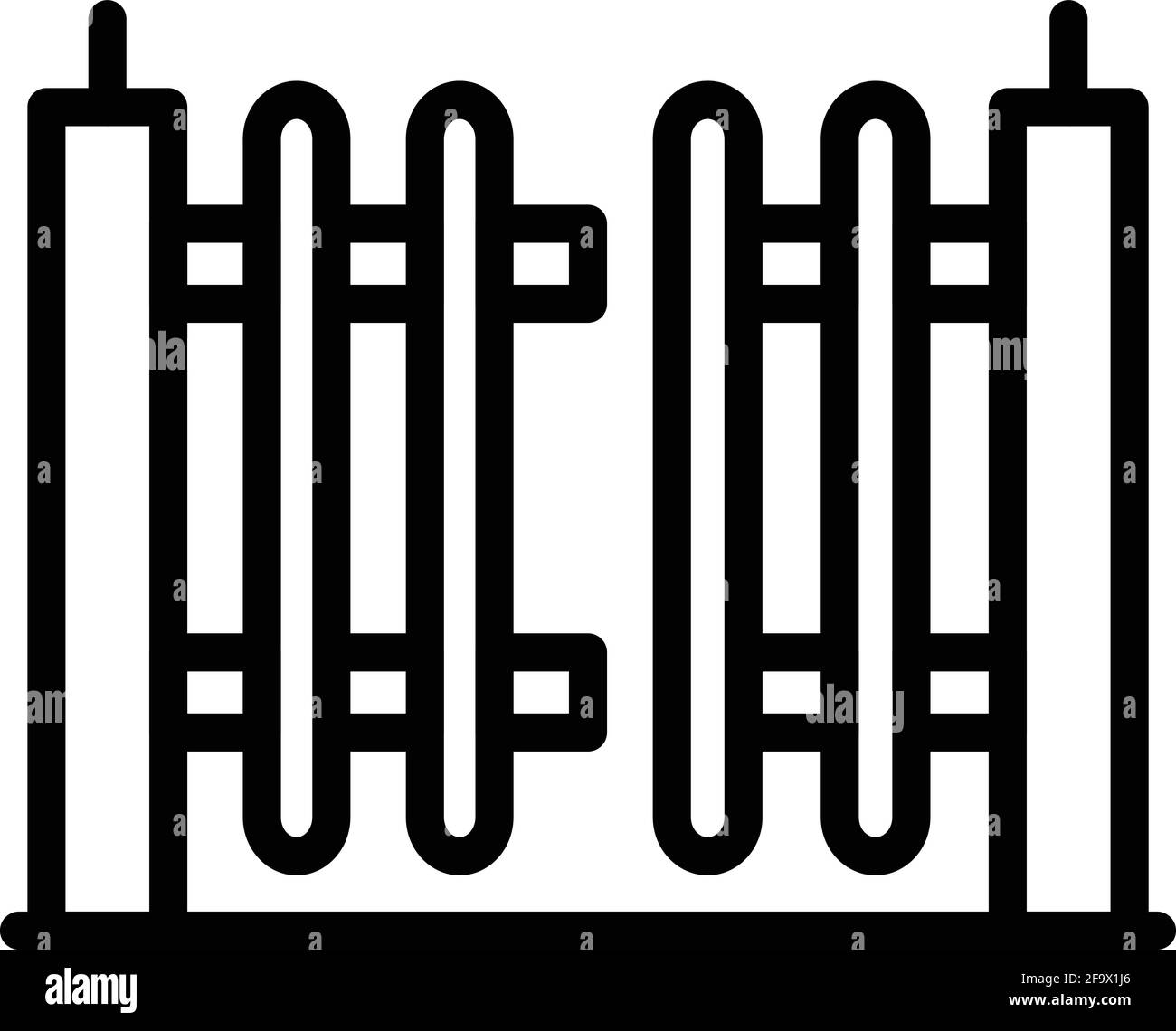 Internet control gate icon. Outline Internet control gate vector icon ...