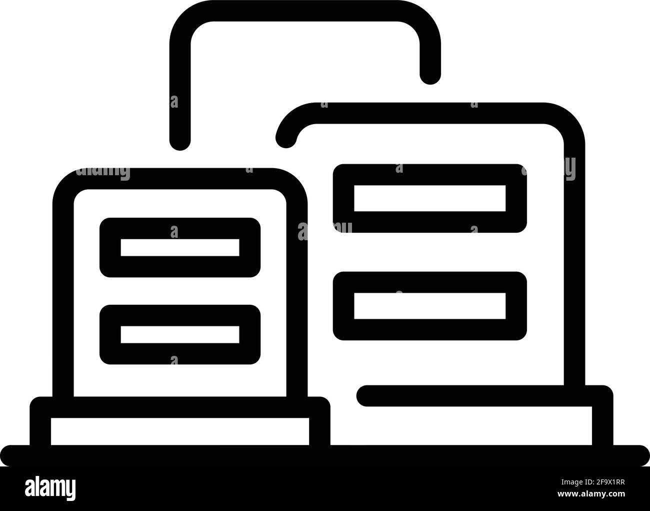 Blockchain trade icon. Outline Blockchain trade vector icon for web design isolated on white ...