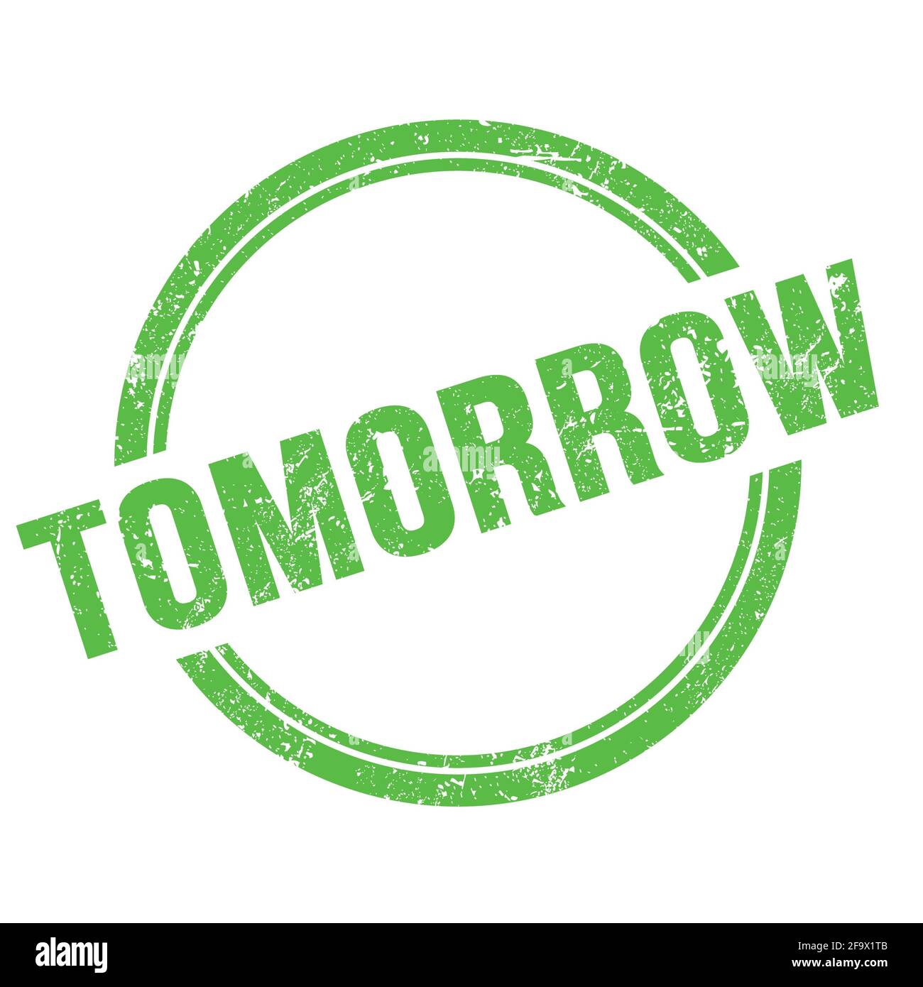 Tomorrow stamp Cut Out Stock Images & Pictures - Alamy