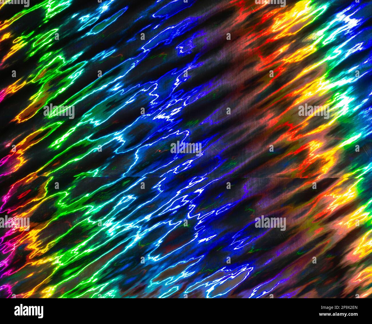 Abstract colorful holographic striped background. Futuristic blurred ...