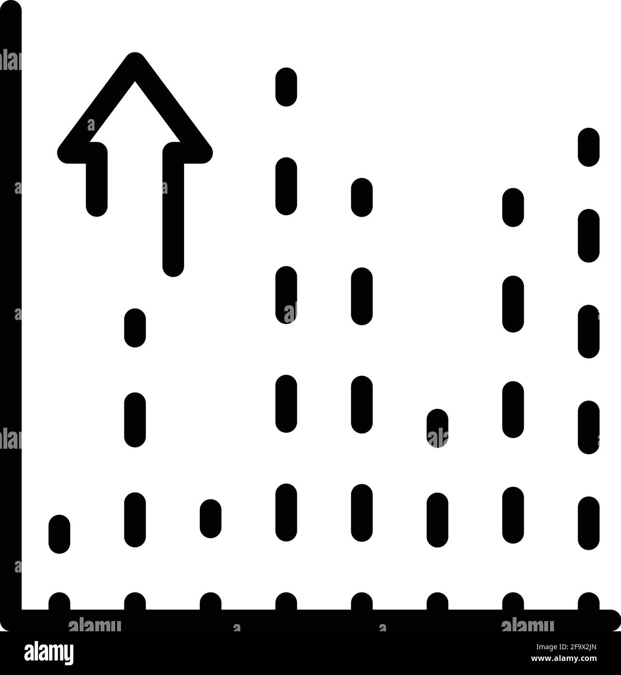 Bitcoin statement icon. Outline Bitcoin statement vector icon for web ...