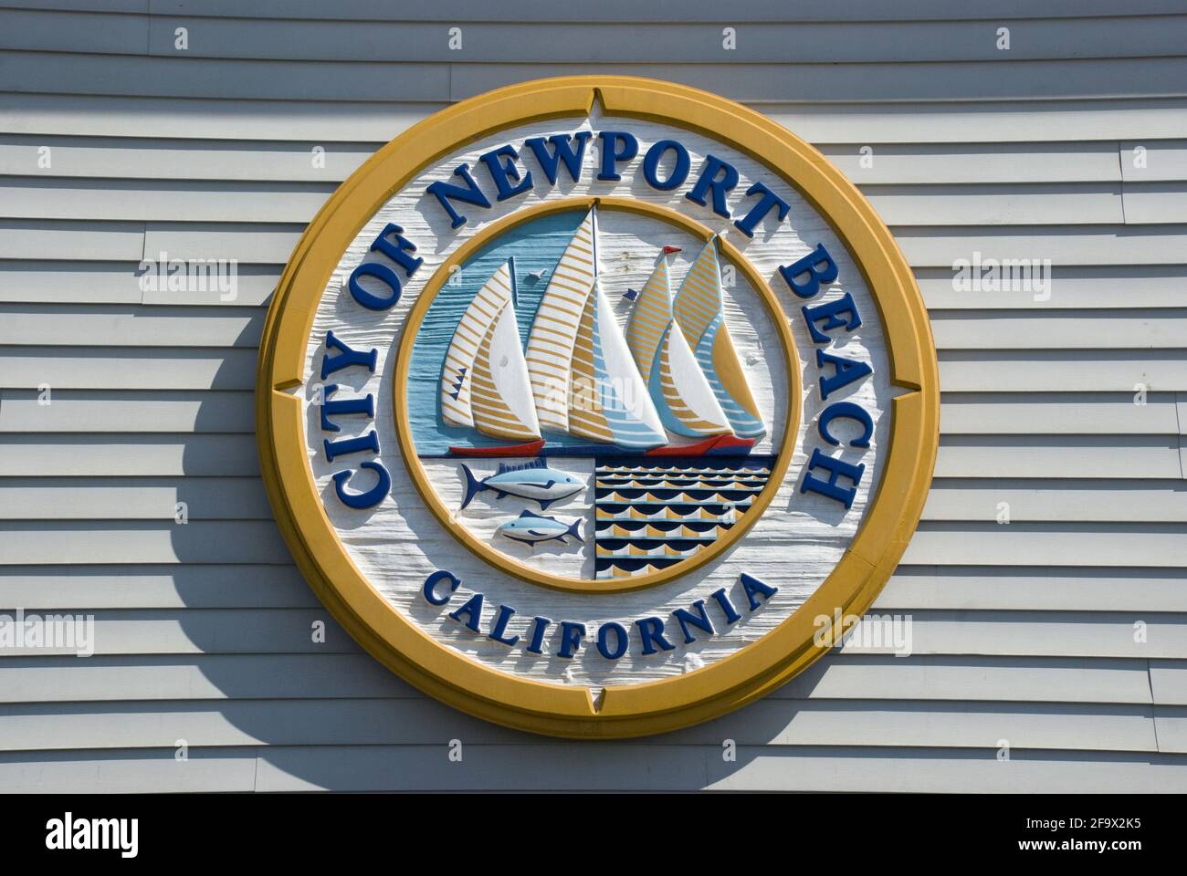 NEWPORT BEACH, CALIFORNIA, UNITED STATES - May 24, 2016: Big circular ...