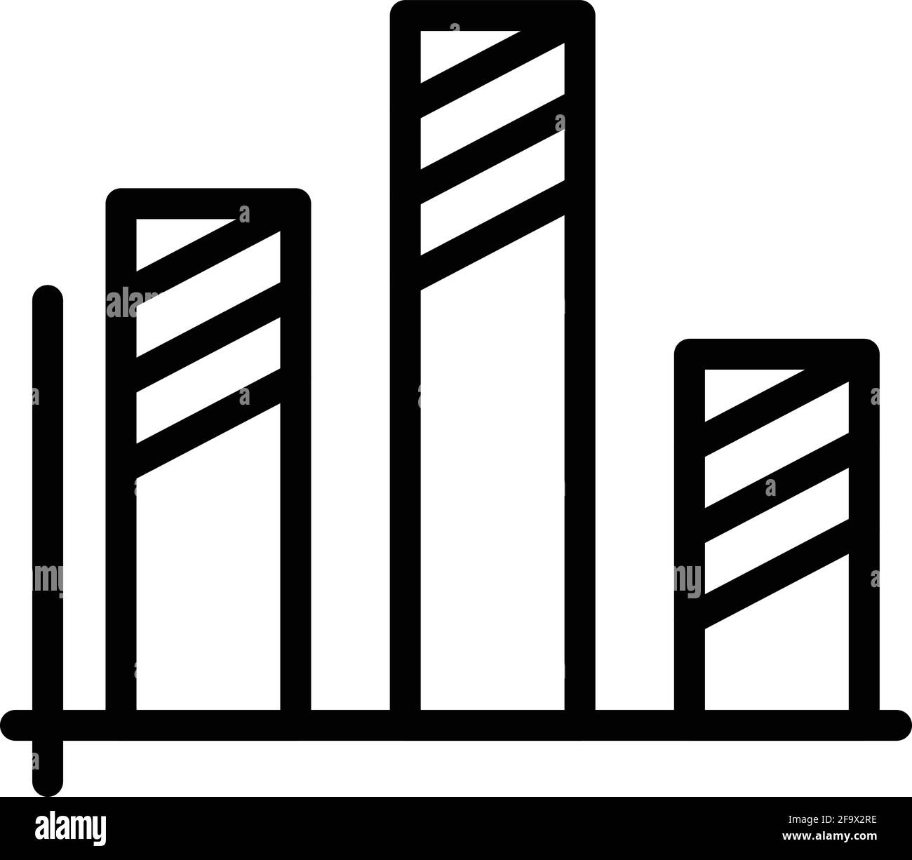 Bitcoin project icon. Outline Bitcoin project vector icon for web ...