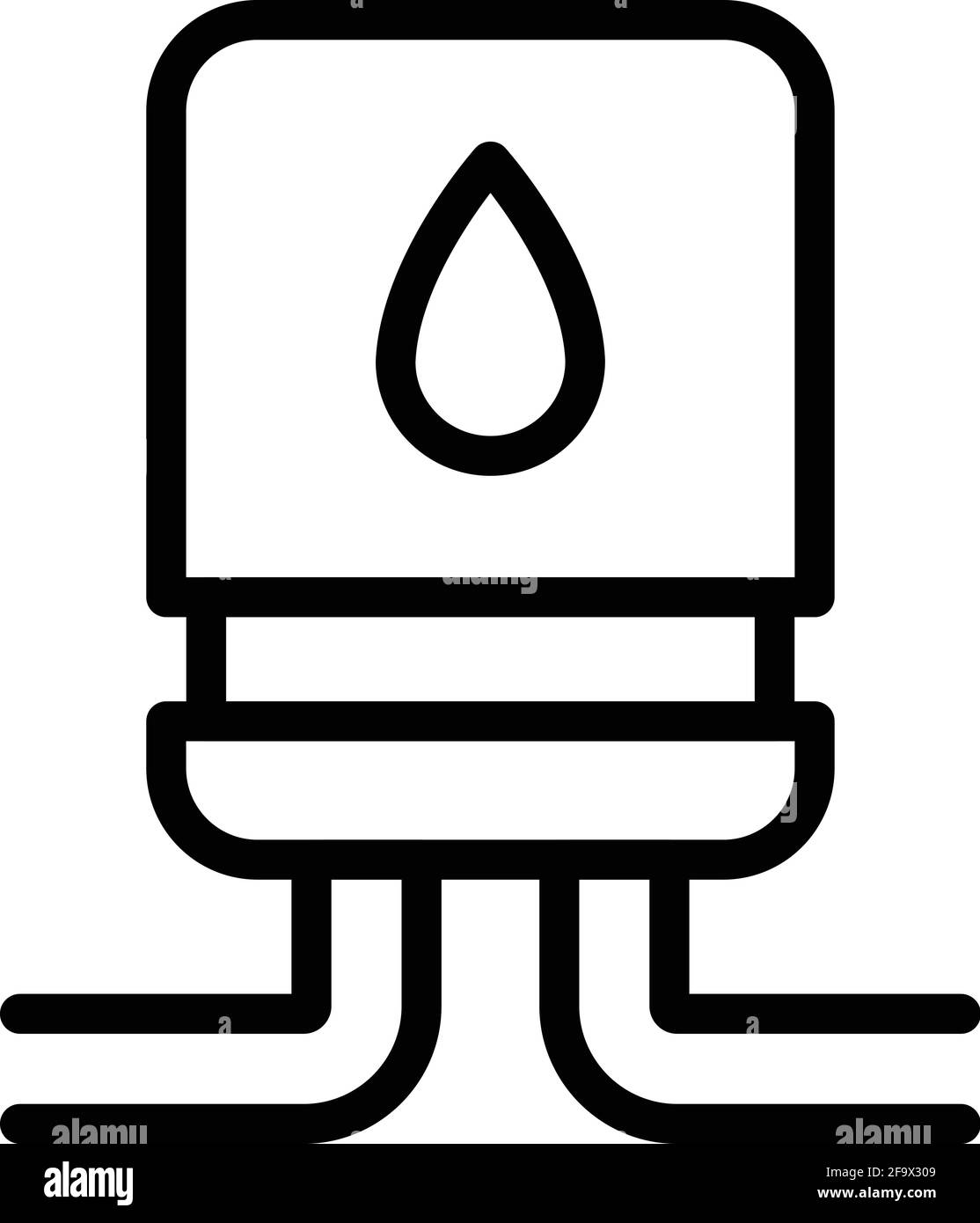 Filtration system icon. Outline Filtration system vector icon for web ...