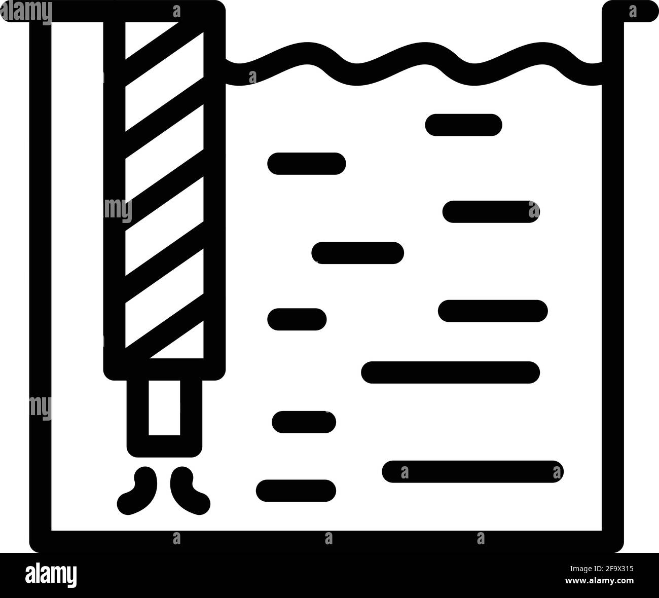 Wastewater icon. Outline Wastewater vector icon for web design isolated ...