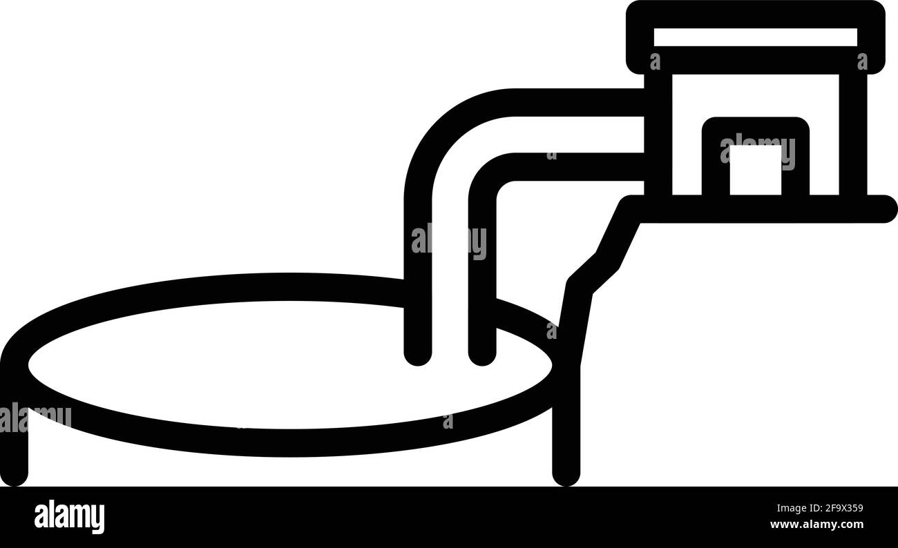 Filtration tank icon. Outline Filtration tank vector icon for web ...