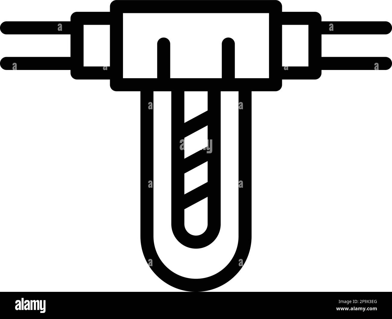 Processing filter water icon. Outline Processing filter water vector ...