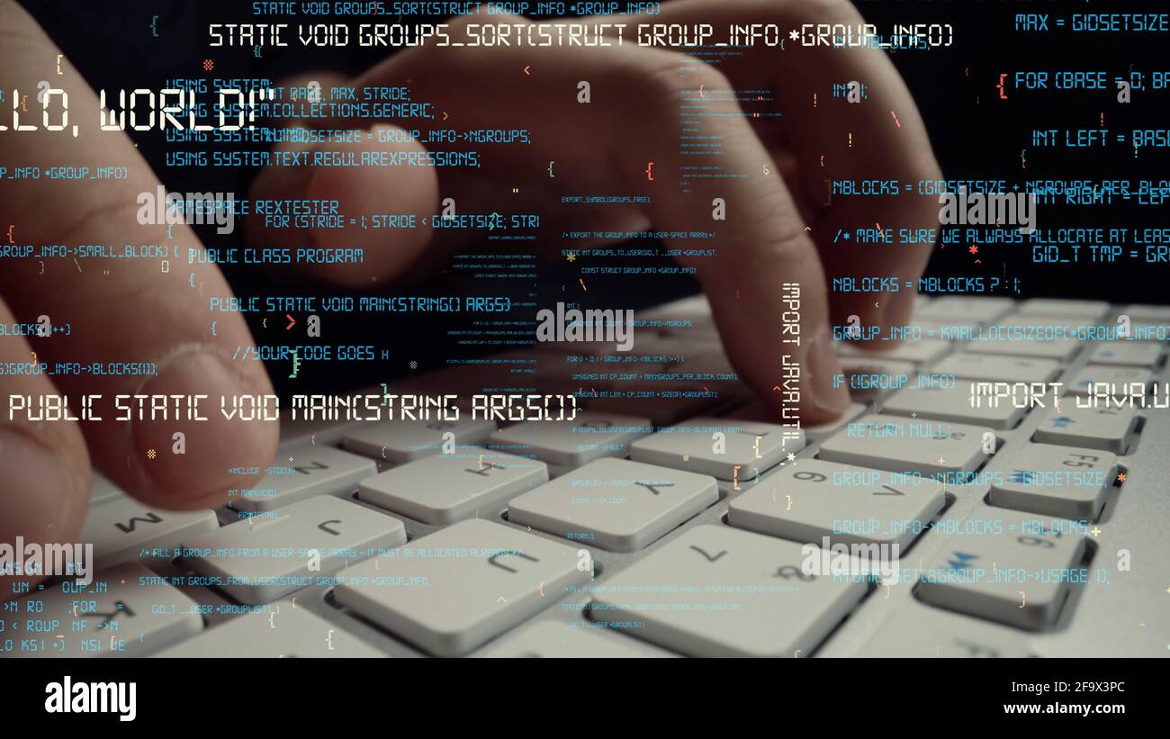 Digital coding overlay hi-res stock photography and images - Alamy