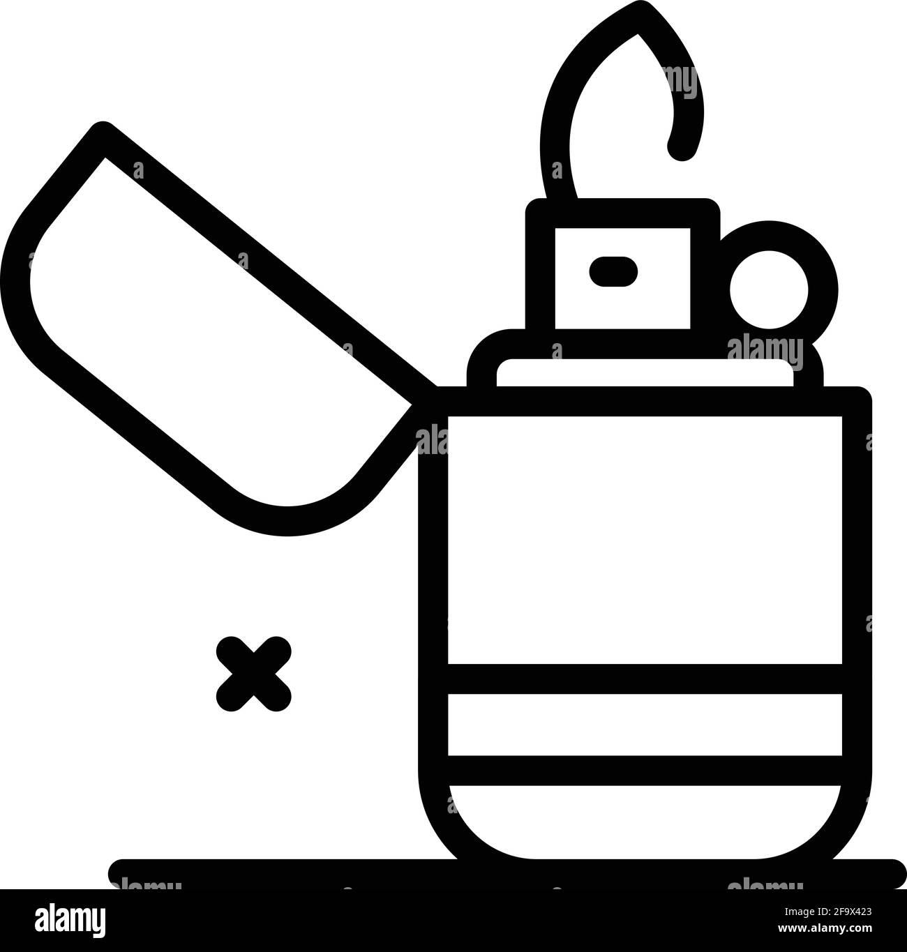 Old metal lighter Stock Vector Images - Alamy