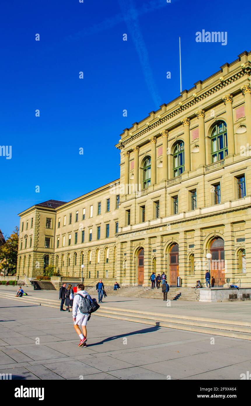 ZURICH, SWITZERLAND, OCTOBER 25, 2015: View of the Swiss Federal ...