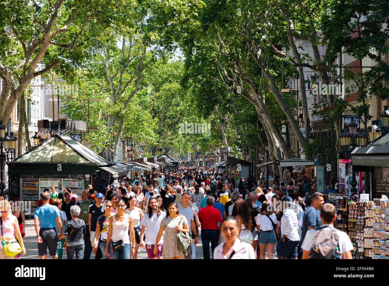 BARCELONA, SPAIN - JUNE 08, 2019: People Enjoying Everyday Life In ...