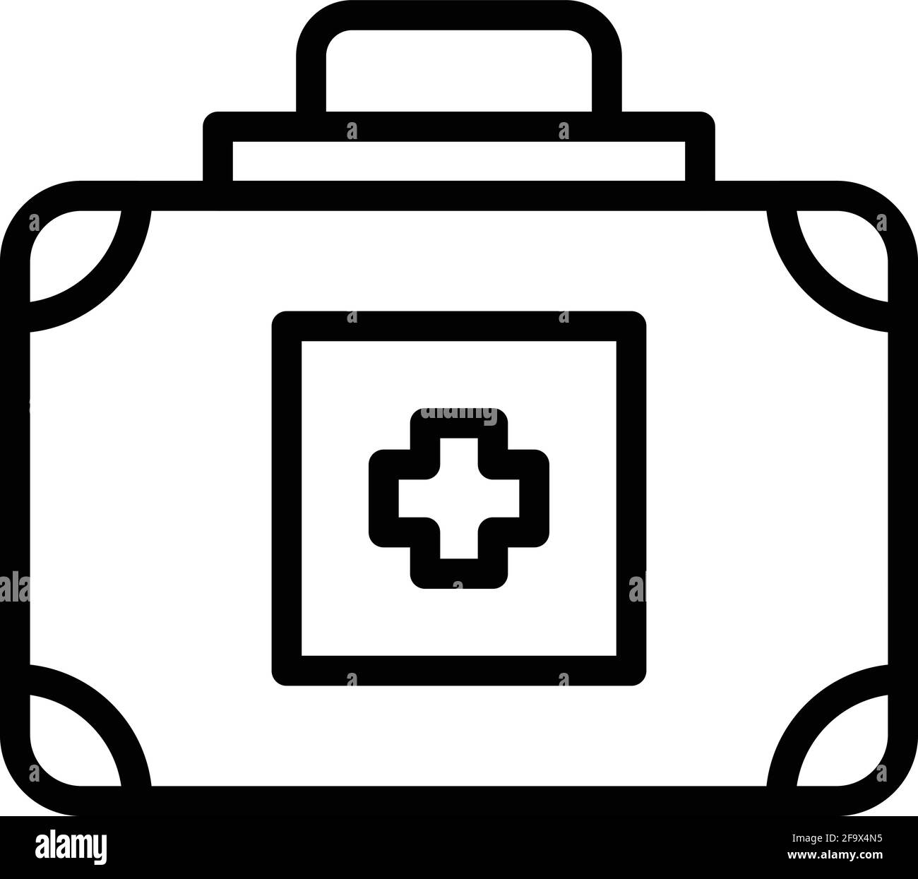 Travel medical kit icon. Outline Travel medical kit vector icon for web ...